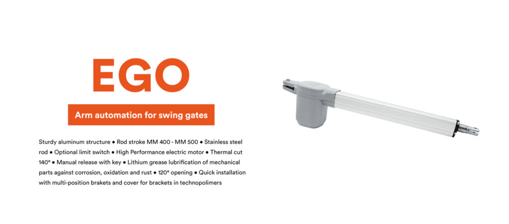 EGO – Electromechanical Operator for Swing Gate – ATC